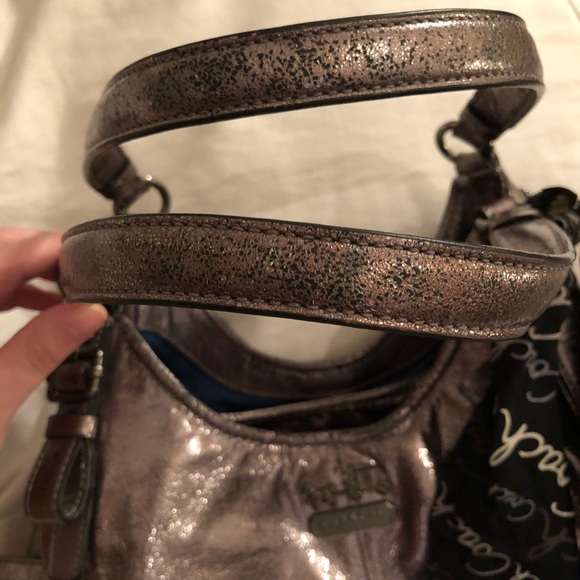 Coach | Bags | Metallic Silver Coach Purse | Poshmark